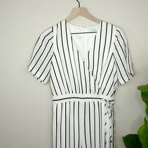 ALI & JAY | Pants & Jumpsuits | Ali Jay Black White Stripe Wide Leg ...